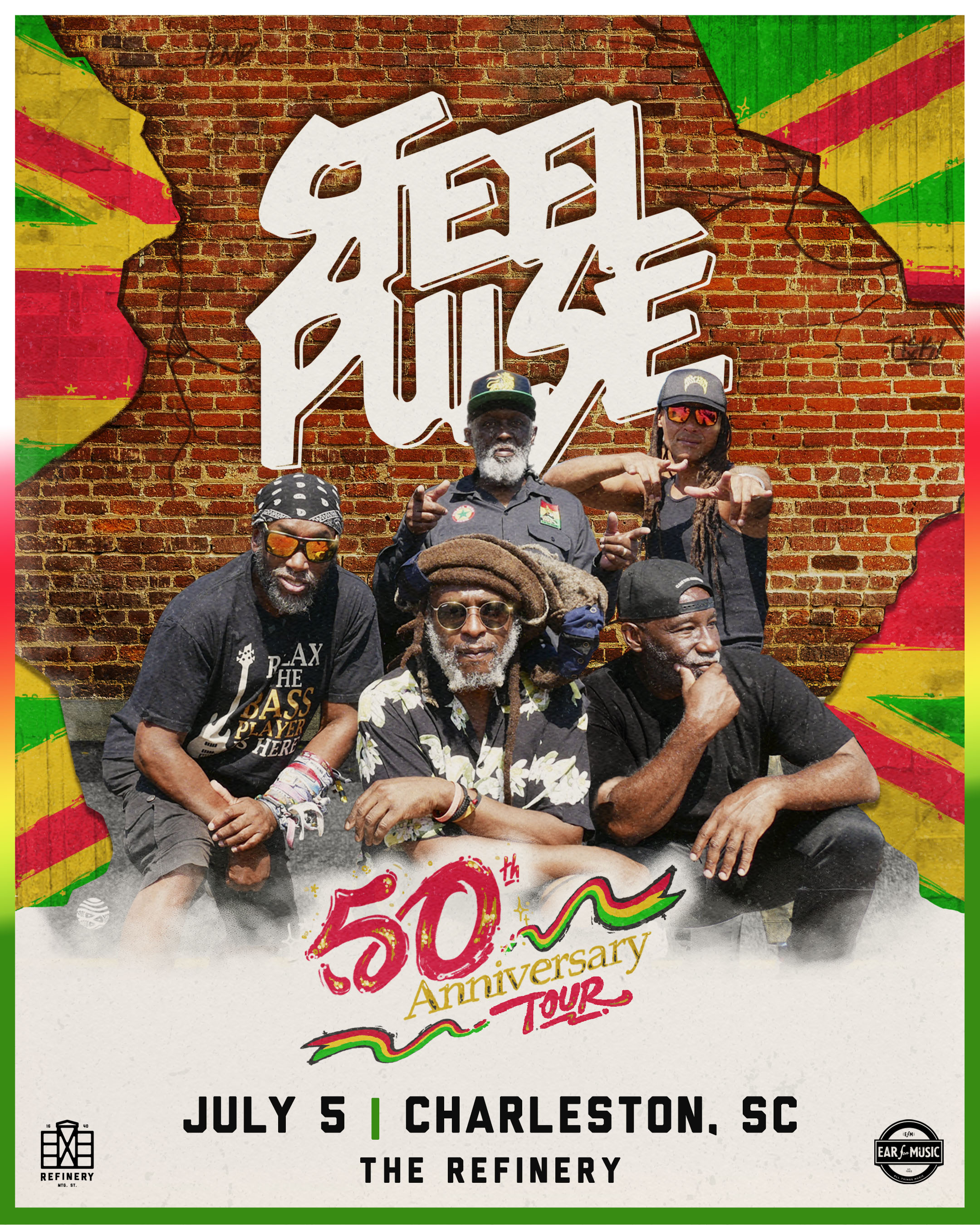 Steel Pulse 50th Anniversary Tour at The Refinery | Charleston Grit ...